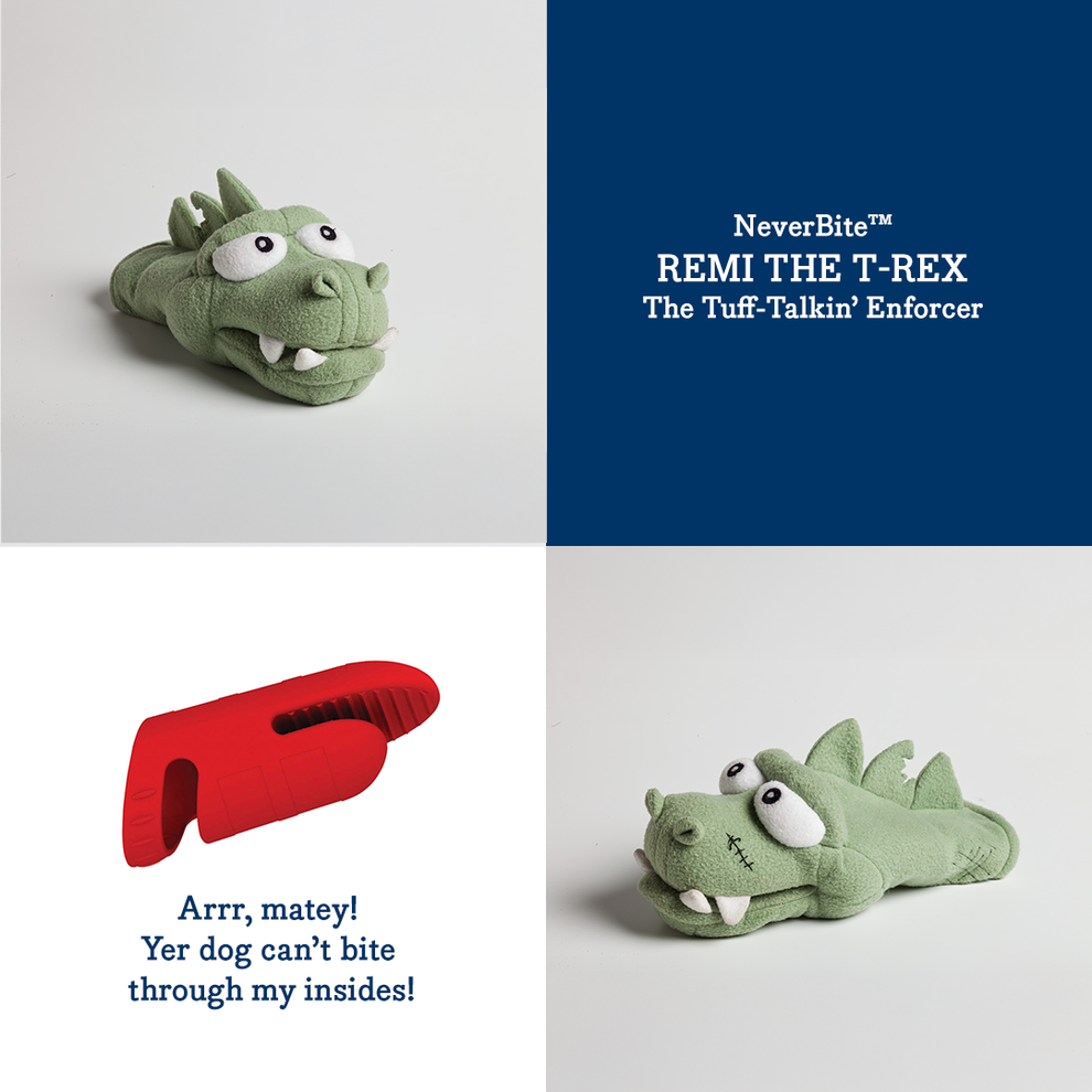 NeverBite™ Remi The T-Rex - Bite-Proof Interactive Dog Toy Puppet from ...